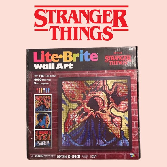 Netflix | Toys | Stranger Things Lite Brite Wall Art Netflix 6x16 ...